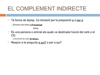 Les funcions sintàctiques | PPT