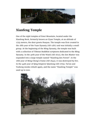 Leshan city, emei mountain scenic area | PDF