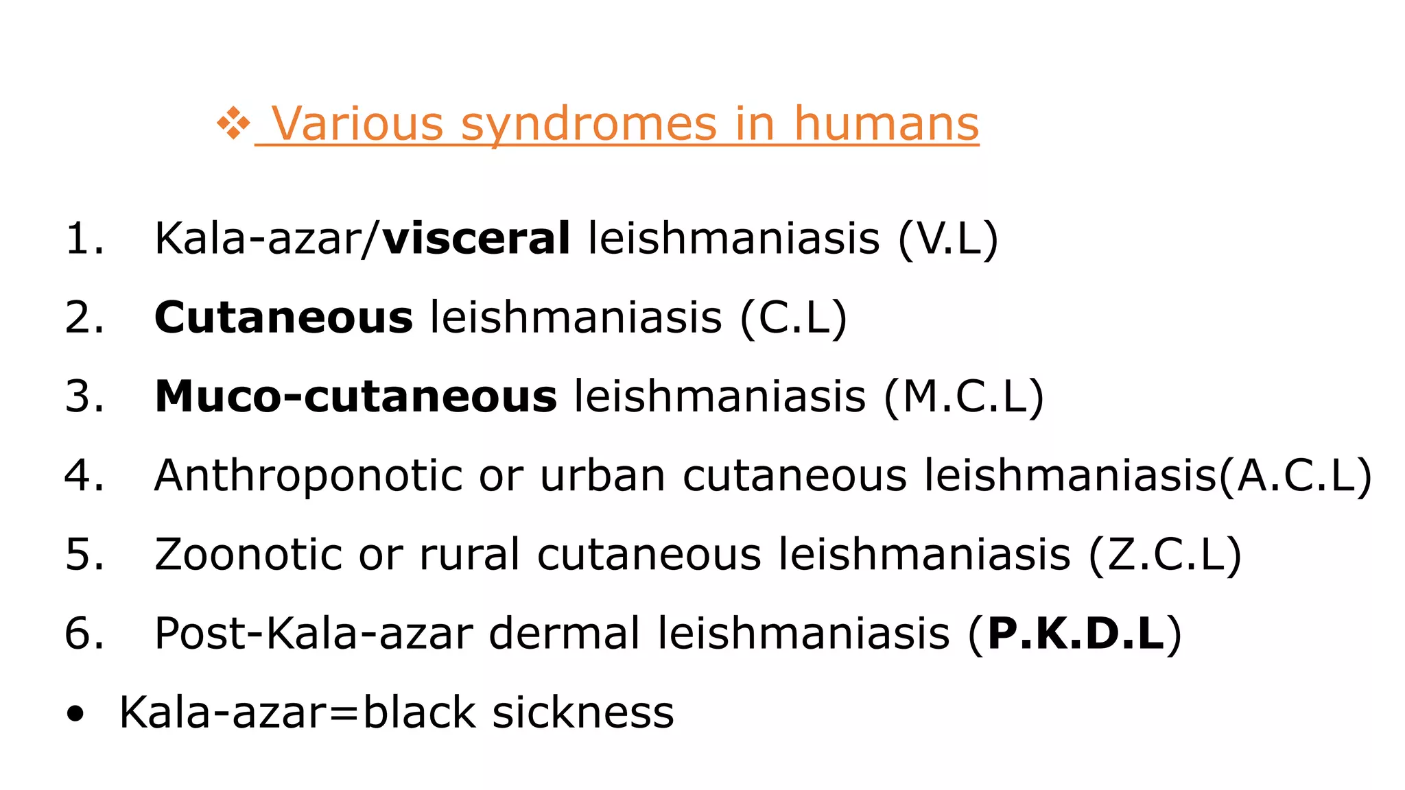 Leshmaniasis or kala azar | PPTX