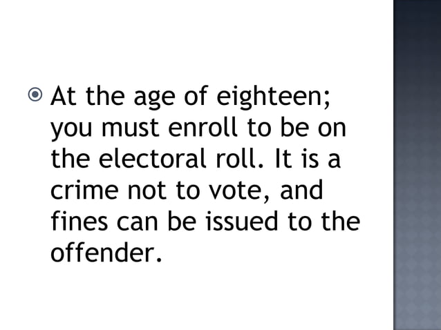 compulsory voting in australia - elescia and alex | PPT | Elections ...