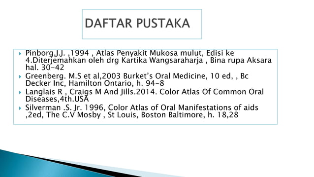 Lesi dasar mulut | PPTX