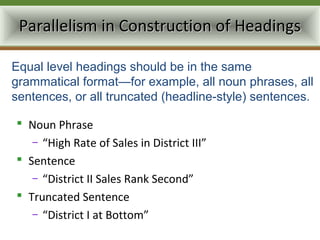Lesikar report writing basics | PPT