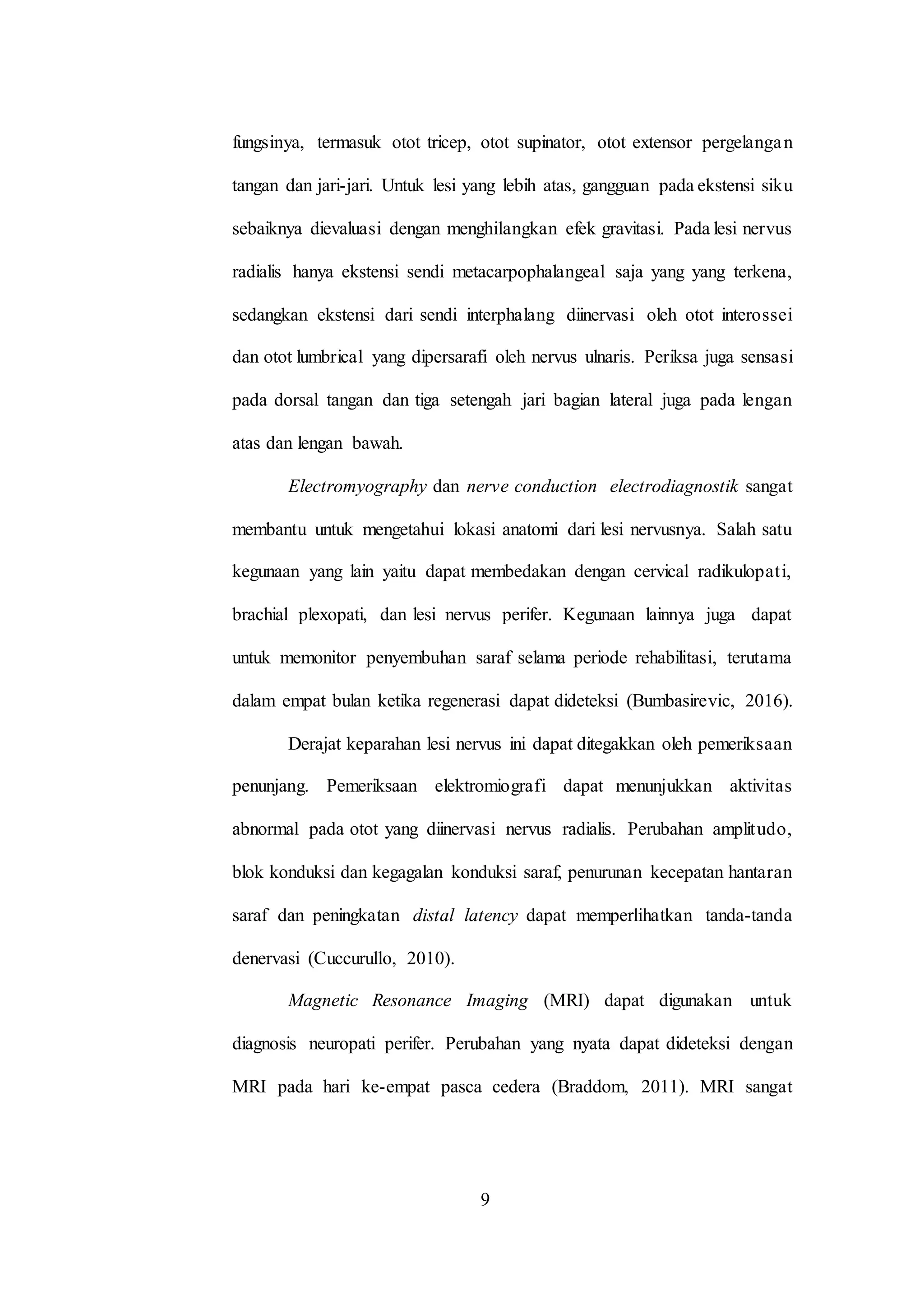 Lesi nervus radialis | DOCX