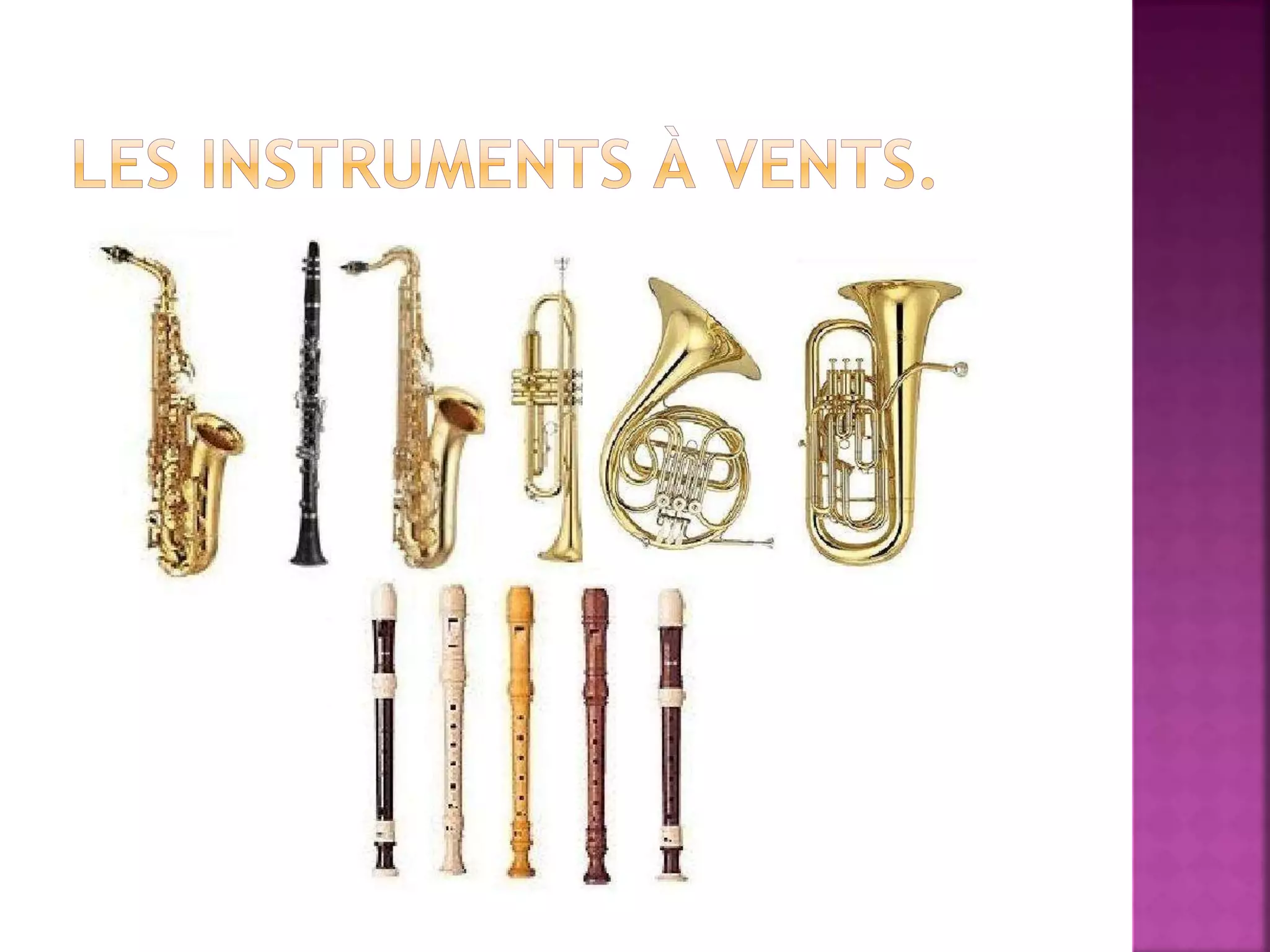 Les instruments musicals | PPTX