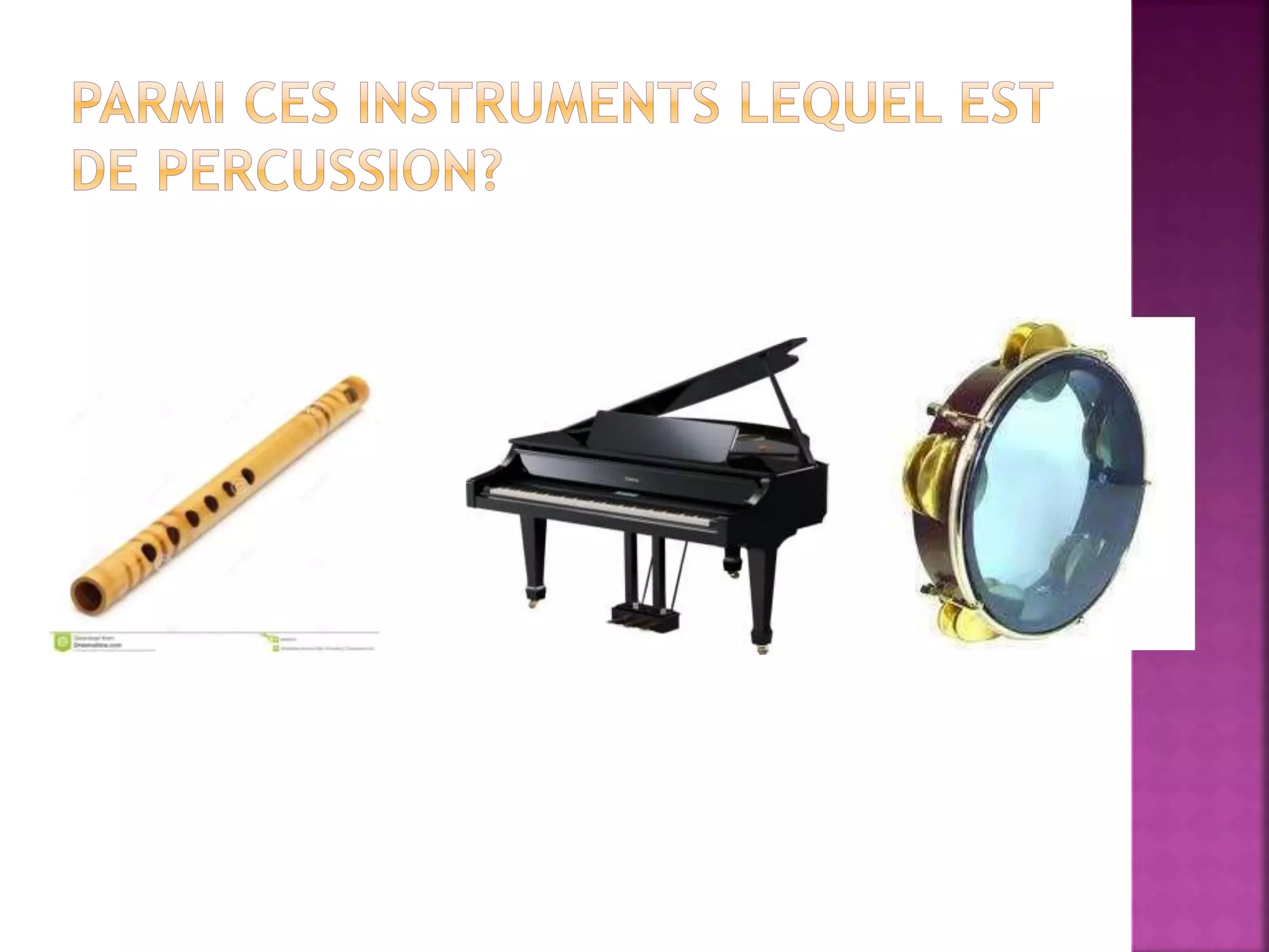 Les instruments musicals | PPTX