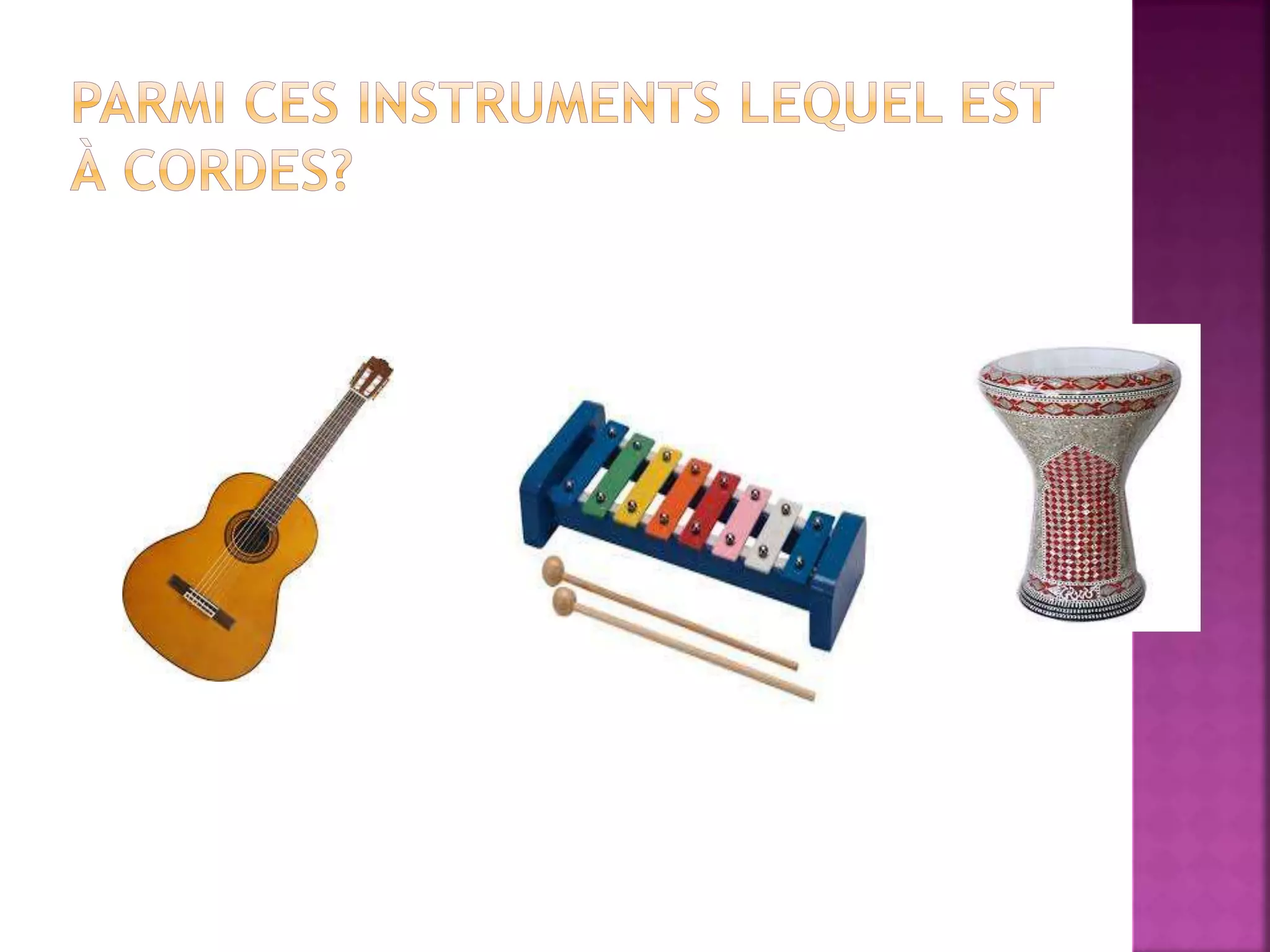 Les instruments musicals | PPTX