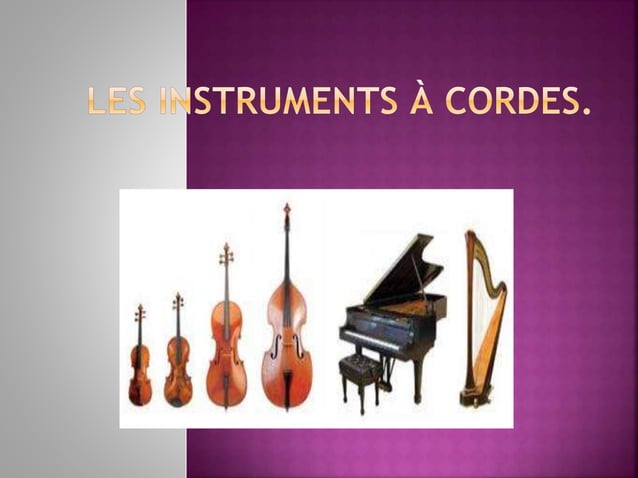 Les instruments musicals | PPT