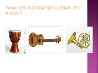Les instruments musicals | PPTX