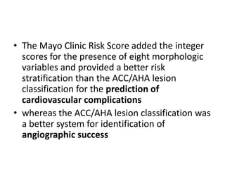 Lesion complexity | PPTX | Heart and Cardiovascular Diseases | Diseases ...