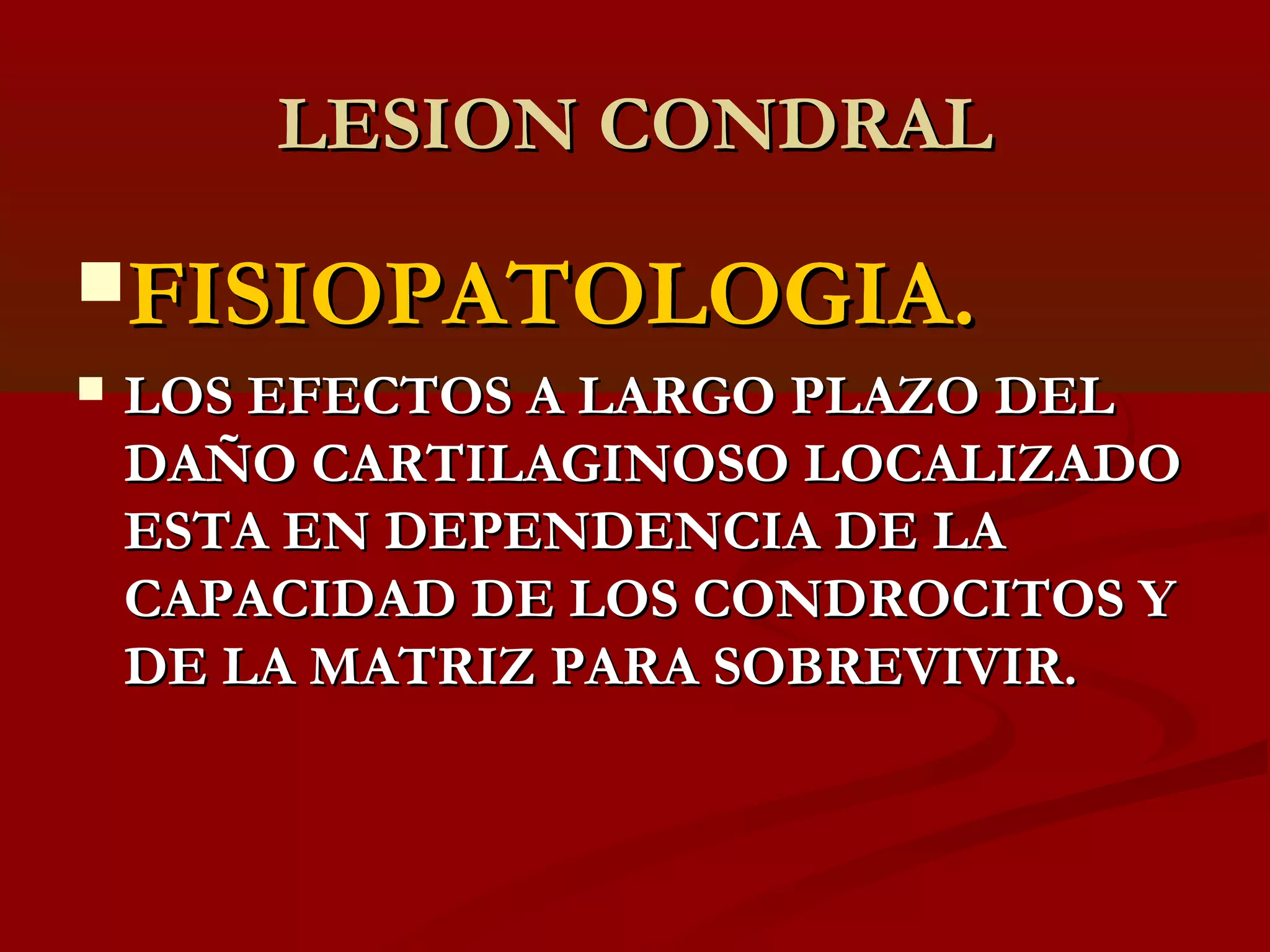 Lesion condral principios y clasificaciones | PPT