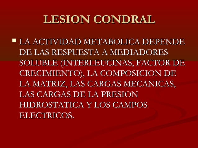 Lesion condral principios y clasificaciones | PPT