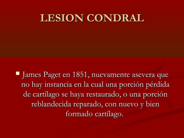 Lesion condral principios y clasificaciones | PPT