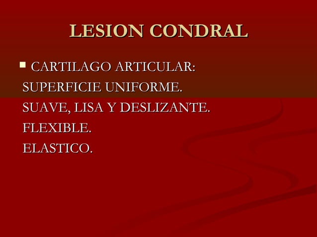 Lesion condral principios y clasificaciones | PPT
