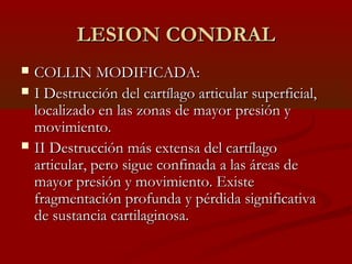 Lesion condral principios y clasificaciones | PPT