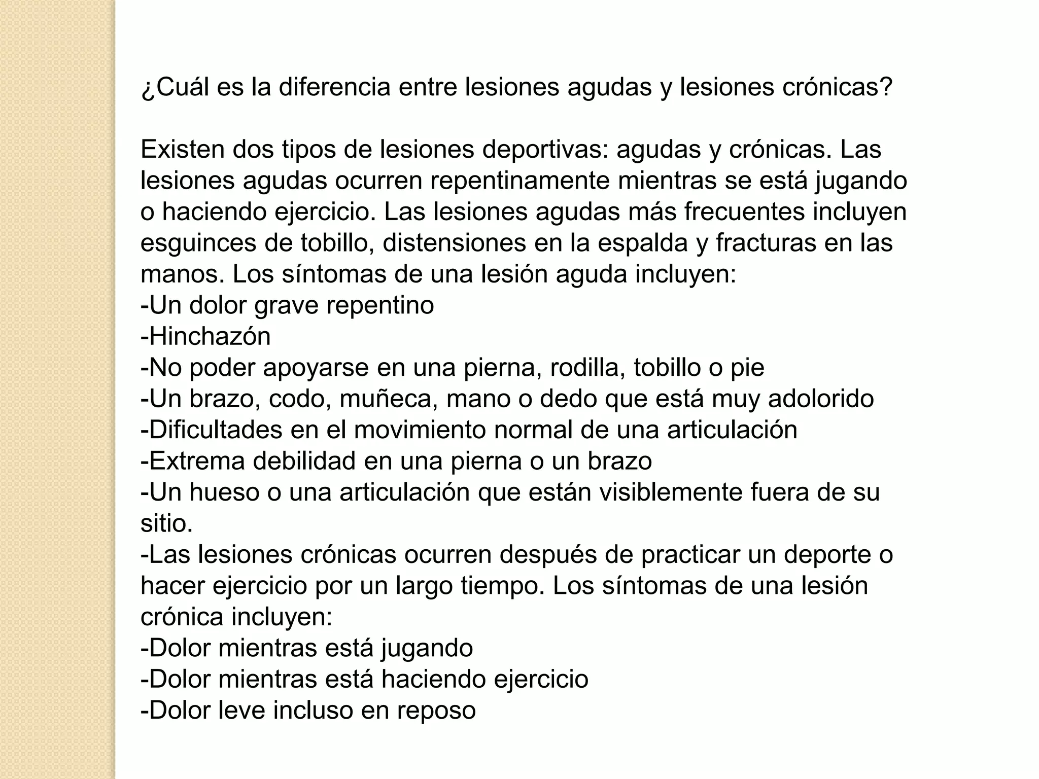 Lesiones | PPT
