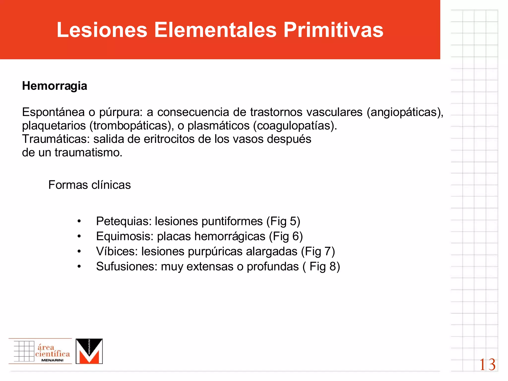 lesiones elementales dermatologia | PPS
