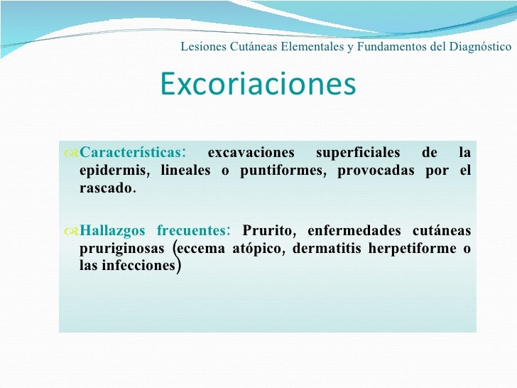 Lesiones Cutaneas Fundamentales Yelementosdiagnosticos