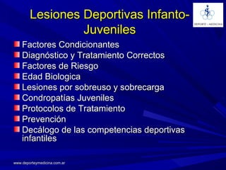 Lesiones Deportivas - Fútbol (Juvenil - Infantil) | PPT
