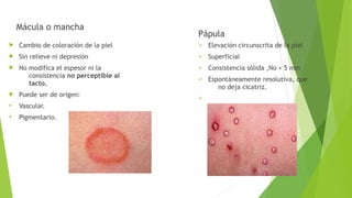 Lesiones dermatológicas | ODP