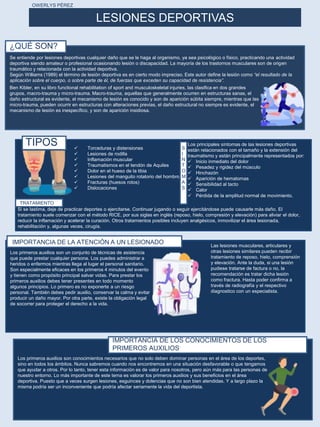 Lesiones Deportivas | PPTX