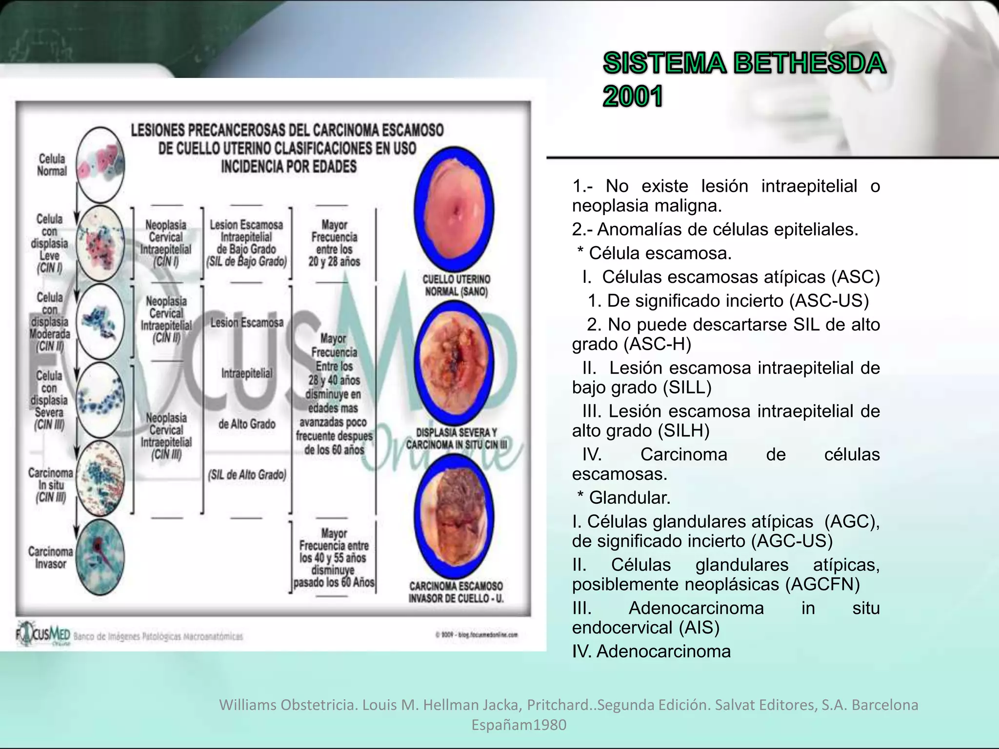 Lesiones pre malignas del cérvix uterino 3 | PPTX