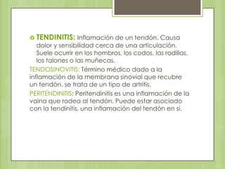 Lesiones tendinosas | PPTX