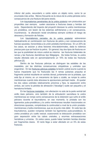 Lesiones uretrales traumaticas | DOC