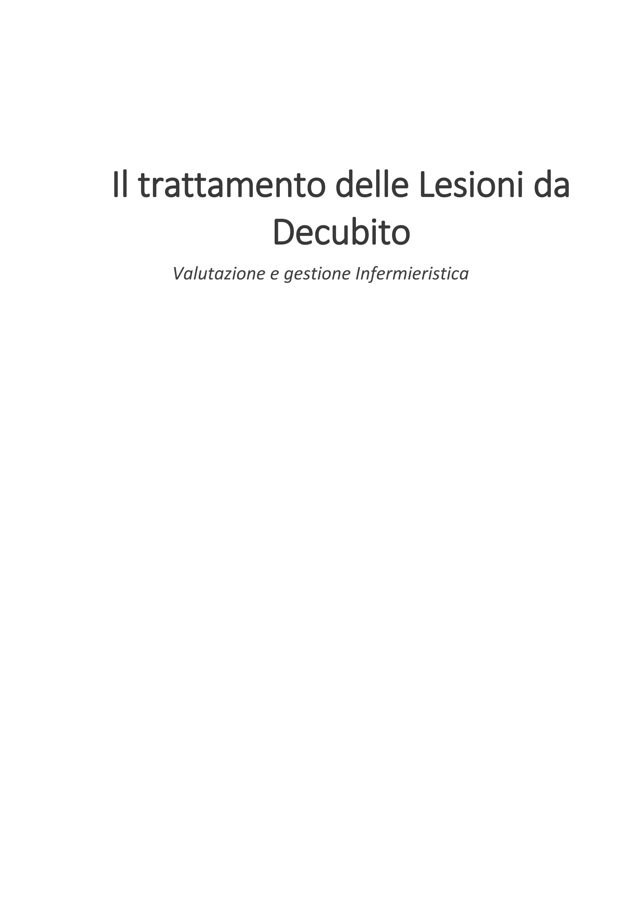 Lesioni da decubito | PDF