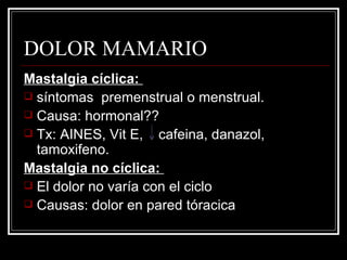 Lesiones benignas de la mama | PPT