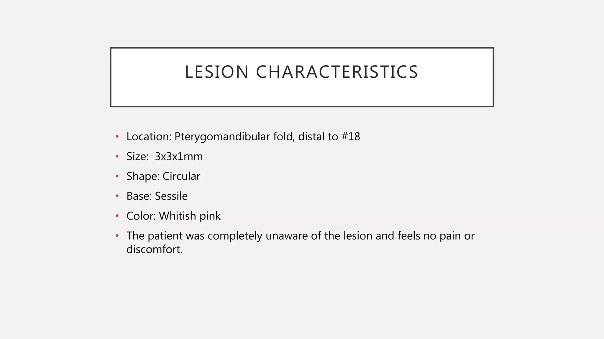 Lesion Presentation | PPTX