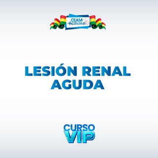 LESION RENAL AGUDA. resumen de harrison med int. | PDF