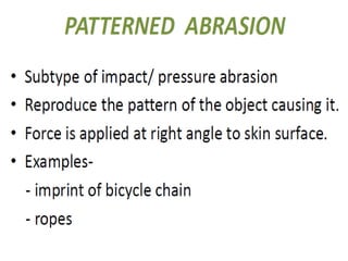Lesions and abrasions in skin | PDF