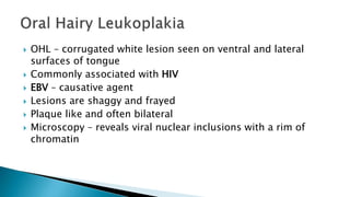 Lesions of oral cavity | PPTX