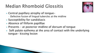 Lesions of oral cavity | PPTX
