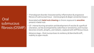 Lesions of oral cavity | PPTX