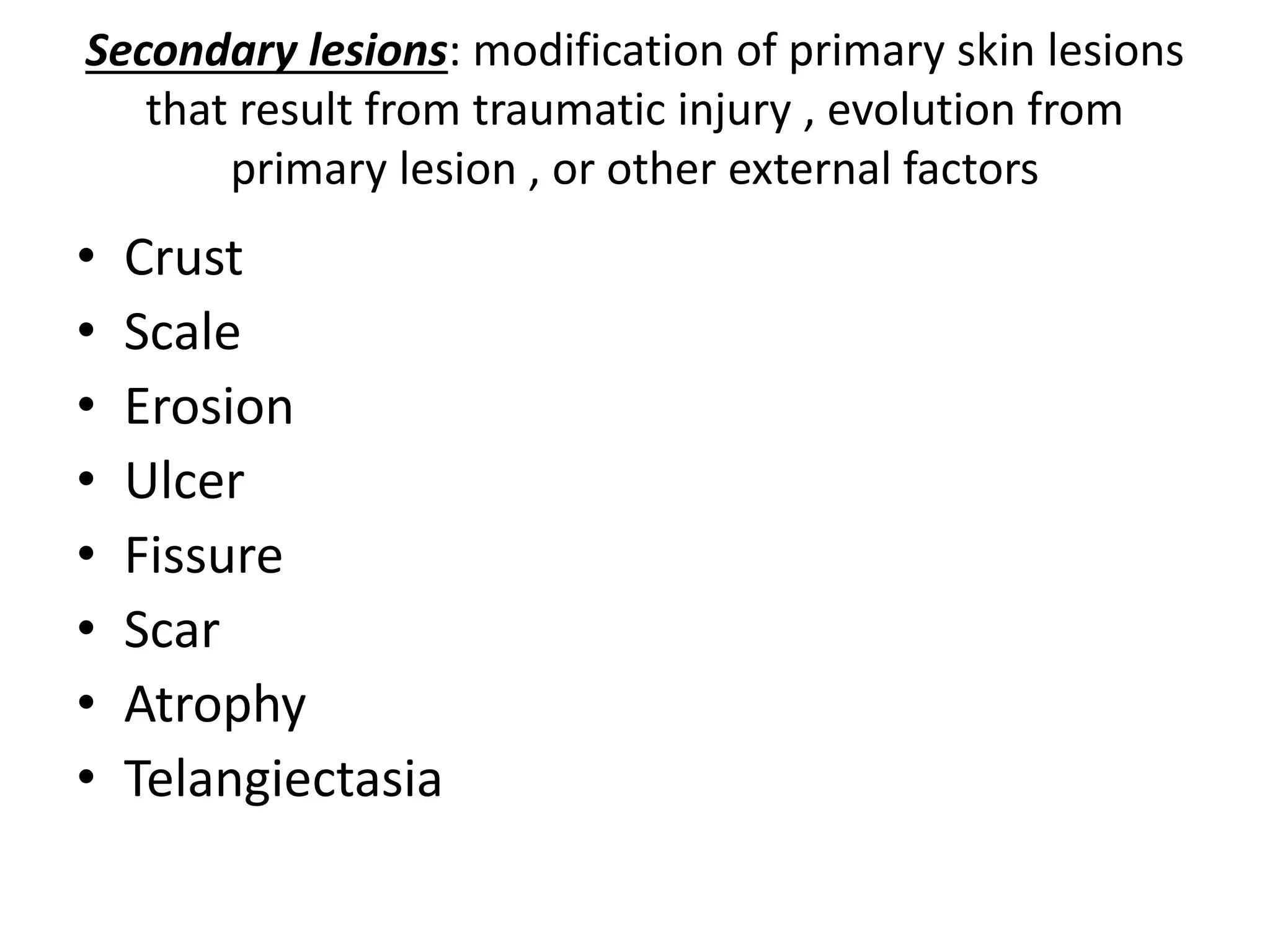 Lesions of skin | PPTX