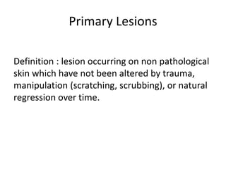 Lesions of skin | PPT