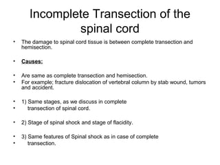 Lesions of the spinal cord | PPT