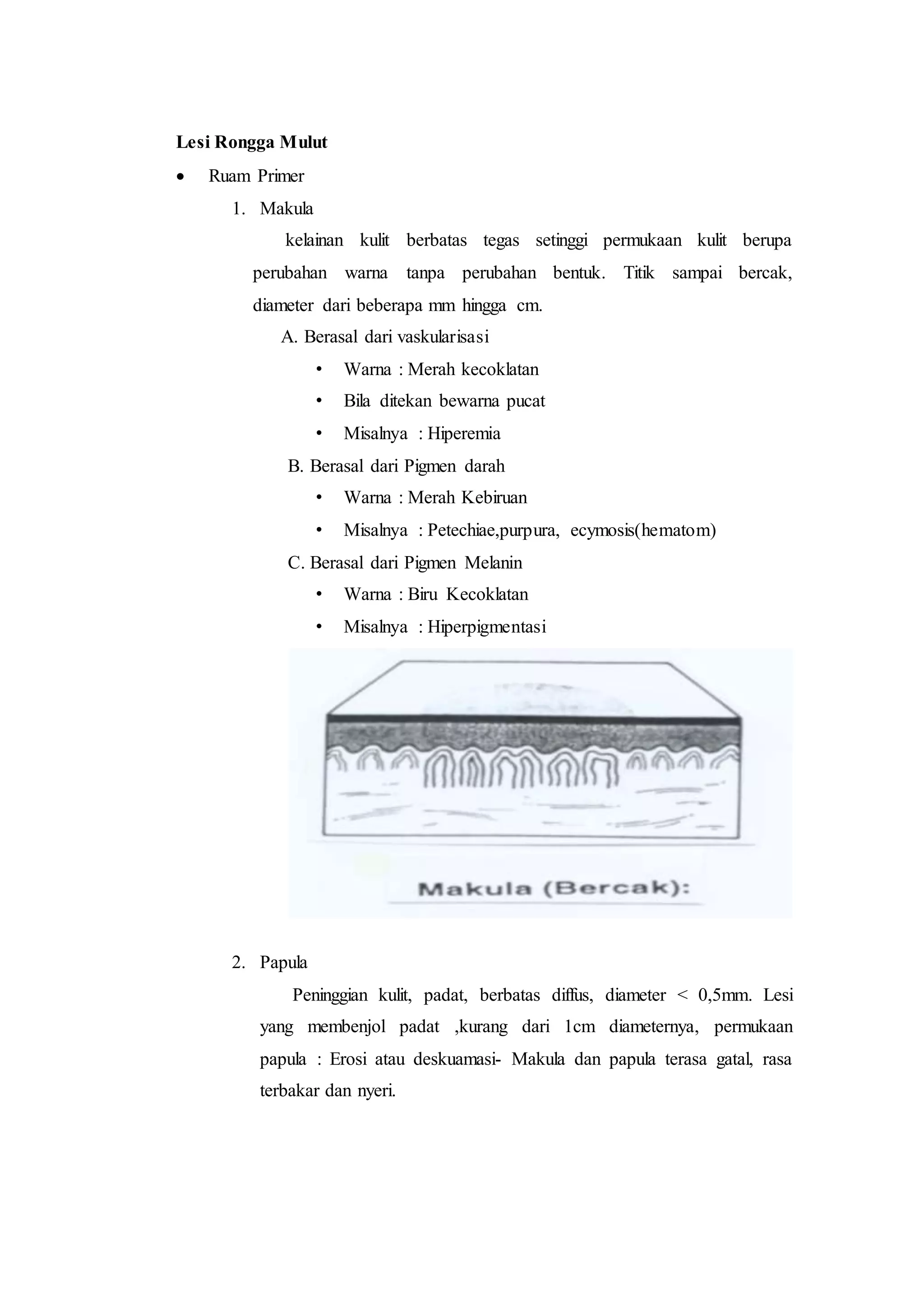 Lesi rongga mulut | DOCX