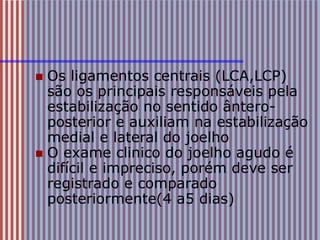 Lesões do lca | PPTX
