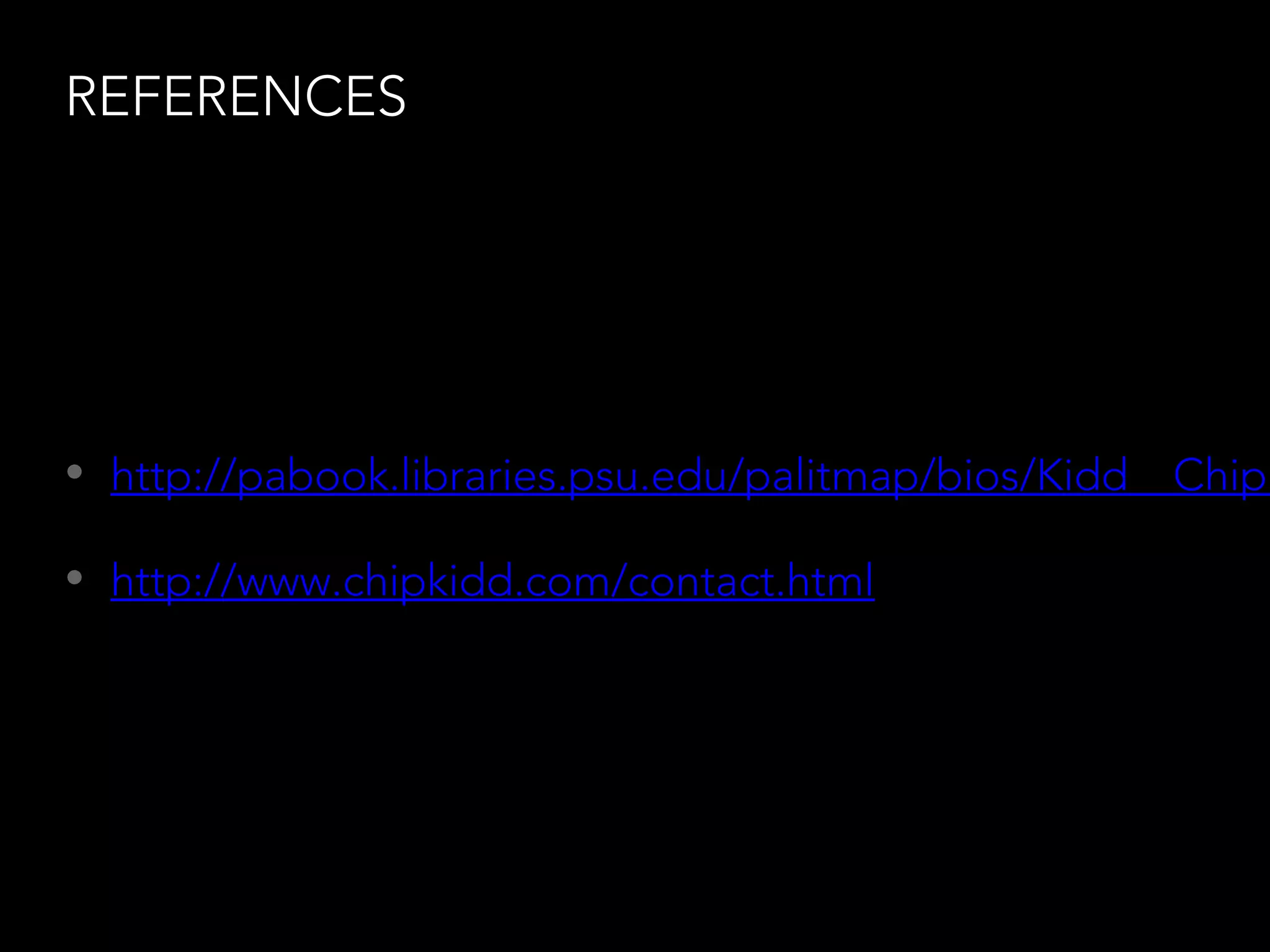 Chip Kidd - Graphic Designer | PPT