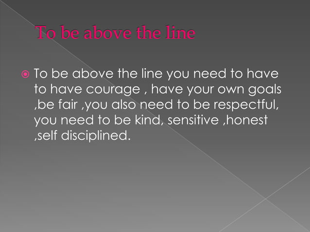 Lesliegomez above the line | PPT