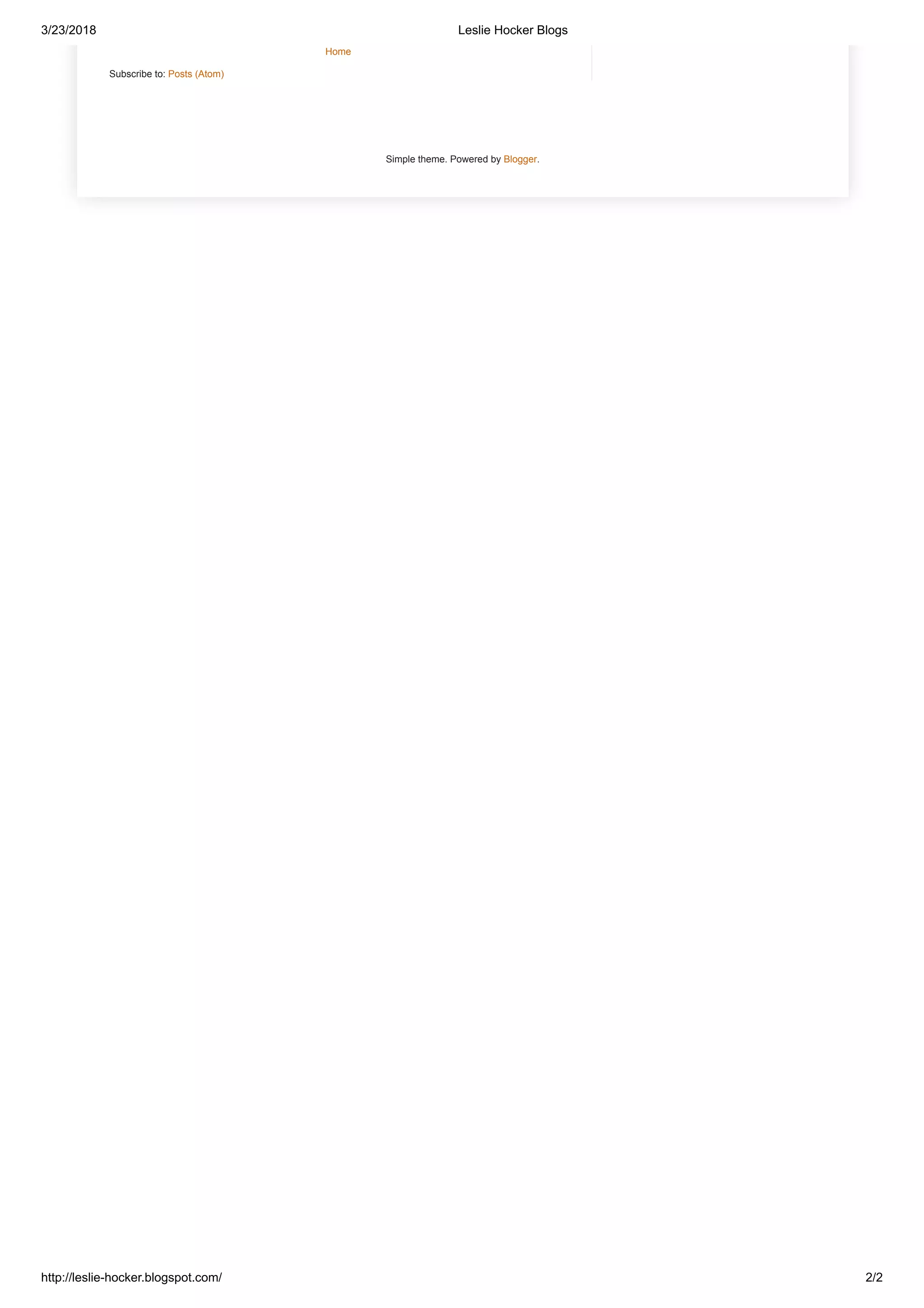 Leslie hocker blogs | PDF