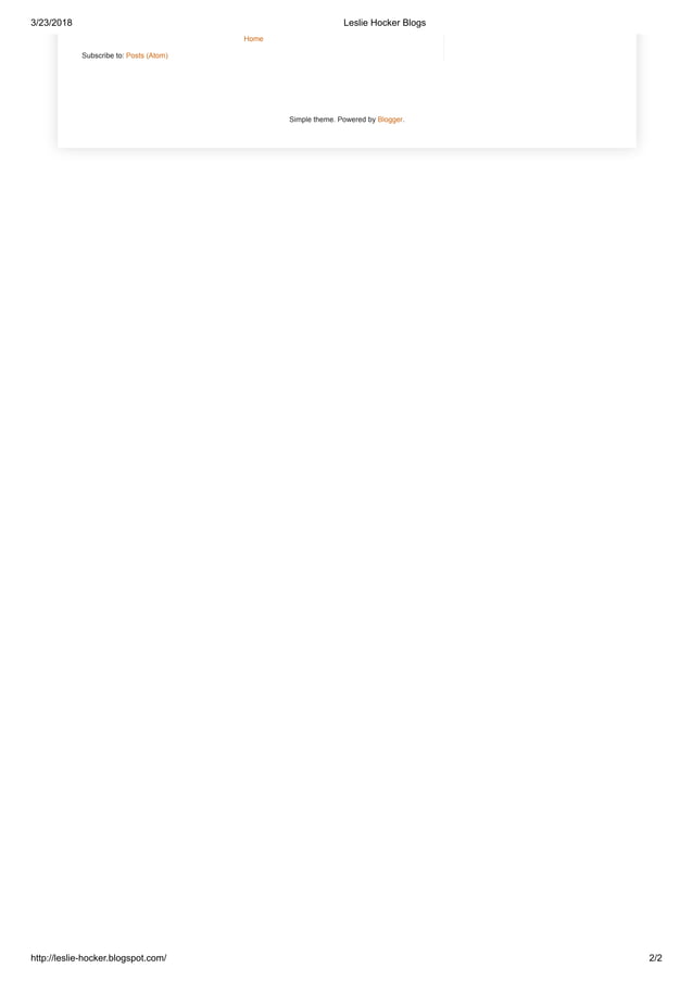 Leslie hocker blogs | PDF