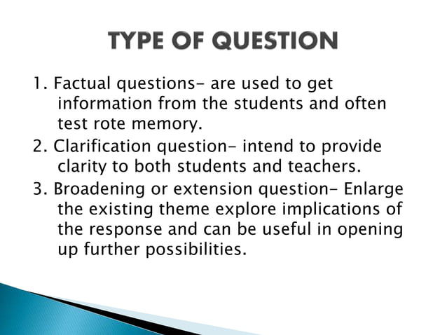 Question and Questioning | PPT