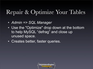 10 Powerful Ways to Optimize Your EE Site | PPT