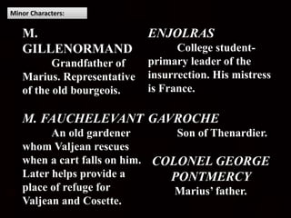 Literary Elements of Les Miserables | PPTX