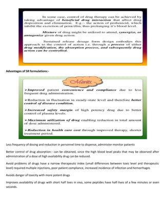 SUSTAINED RELEASE (SR) AND CONTROLLED RELEASE (CR) DRUG DELIVERY ...