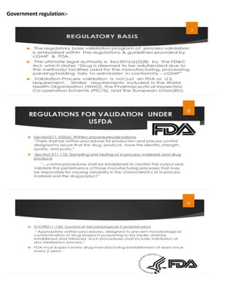 PHARMACEUTICAL VALIDATION | PDF | Pharmaceutical Industry | Industries