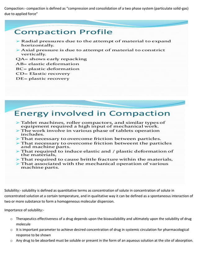 Compression And Compaction Pdf Chemistry Science